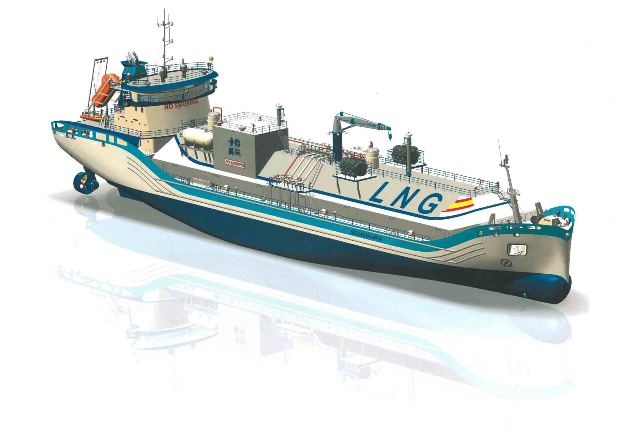 SENER Debuts LNG Bunker Vessel Design