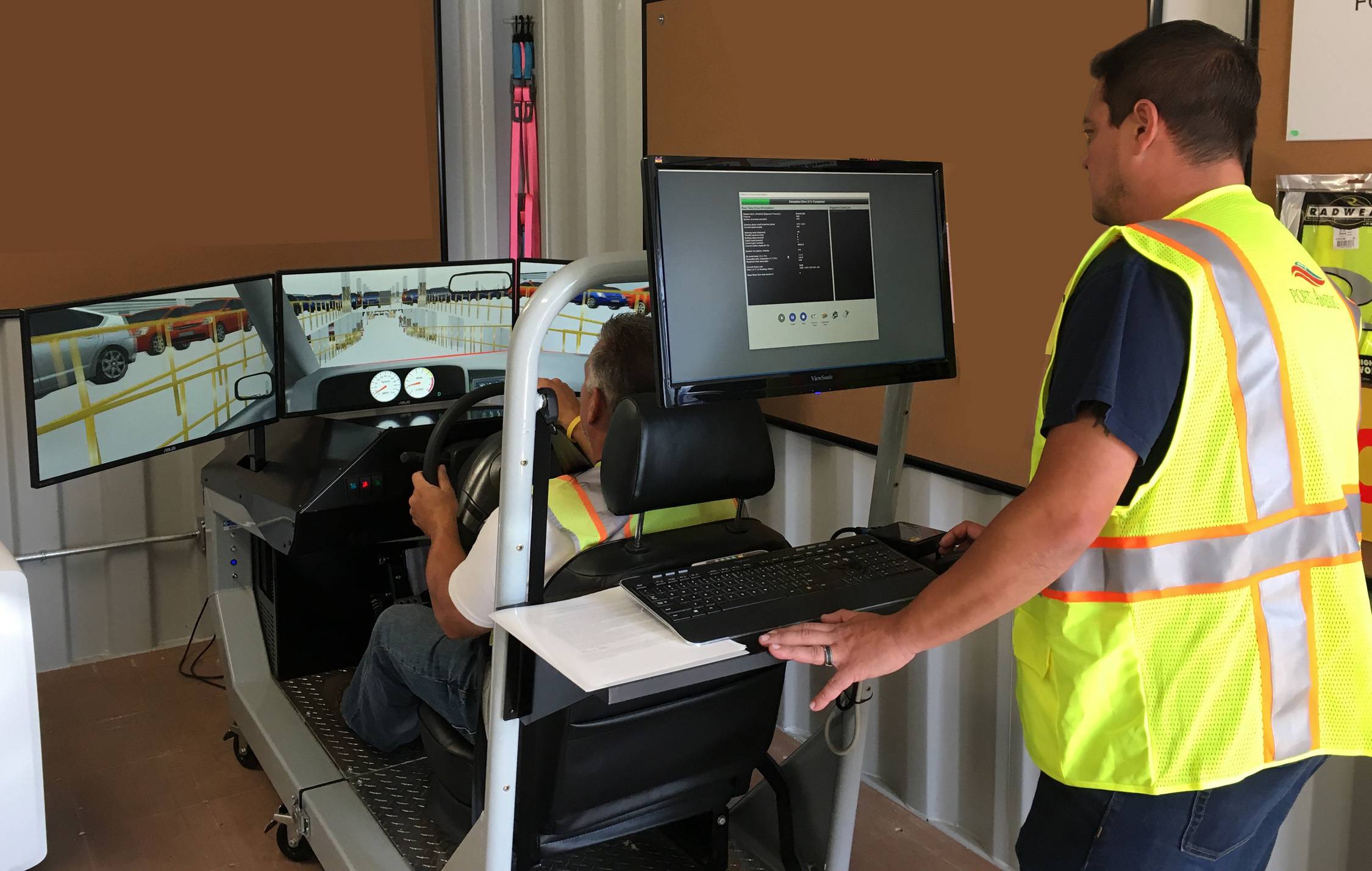 New Roro Training Simulator At Port Newark Auto Terminal