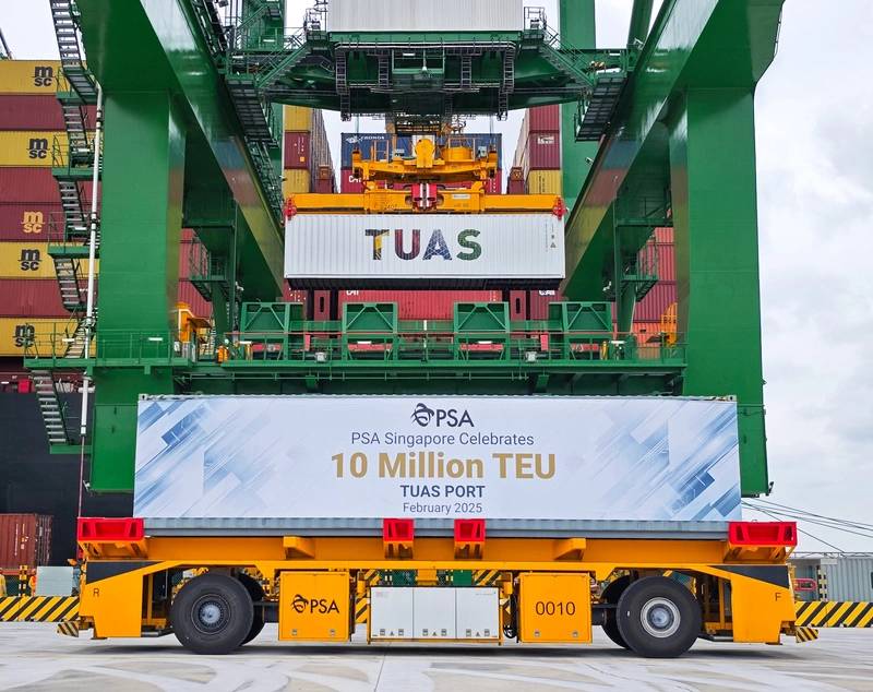 Fully Automated Tuas Port Hits Milestone