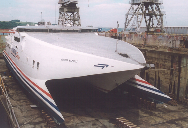 Condor Catamaran to Drydock at UK's A&P Shipyard