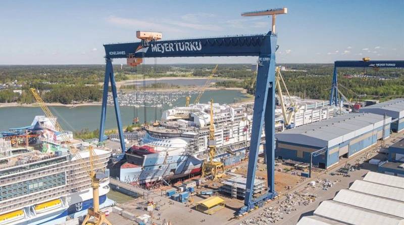 Konecranes Pens 200-Crane Service Deal with Meyer Turku Shipyard