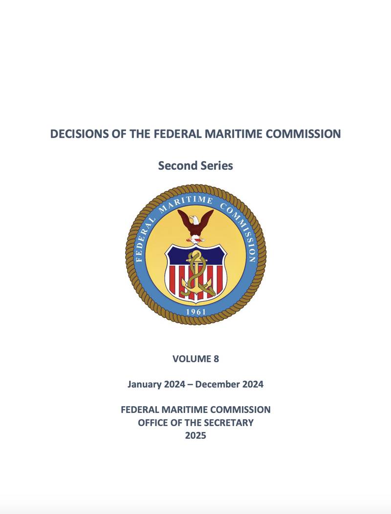 Federal Maritime Commission Publishes Update of its Official Case Law ...