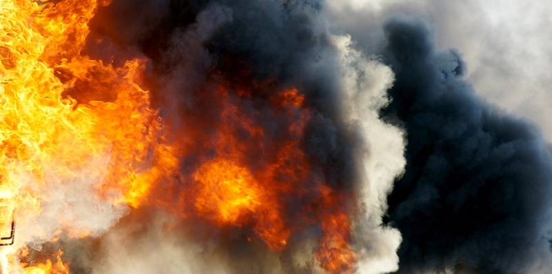 Crimea Oil Terminal Set Ablaze by Drone Attack