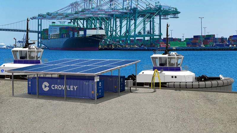 Corvus Containerized ESS Will Charge Crowley's eWolf Electric Tug