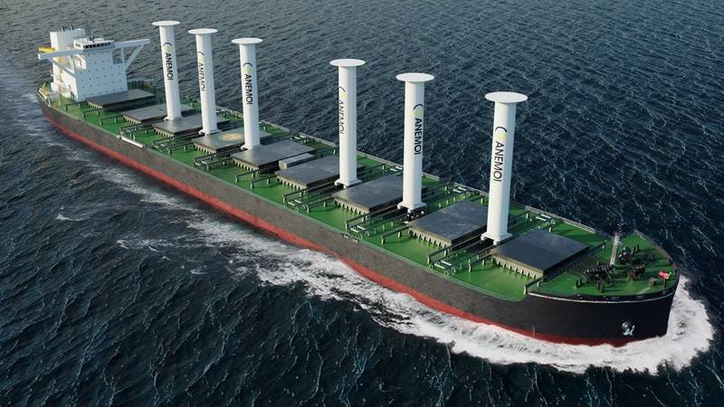 Lloyd's Register Issues AIP for for 210-dwt Bulk Carrier with Rotor Sails