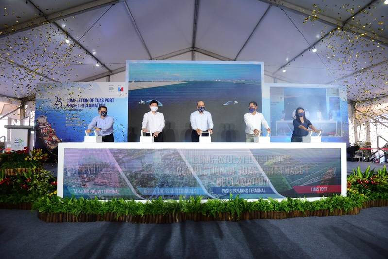 First Phase of Tuas Port Reclamation Works Complete