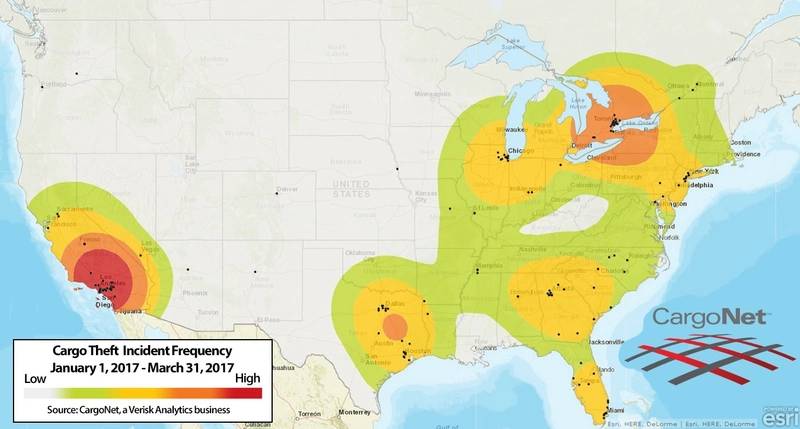 US, Canada Cargo Theft Trends for 2017