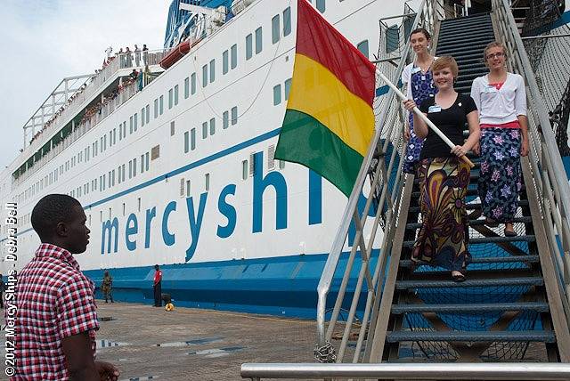 Mercy Ship Arrives in Guinea