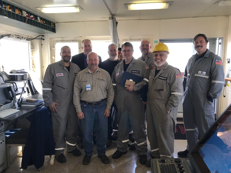 Crew of Crowley-Managed RRF Ship Receive Awards