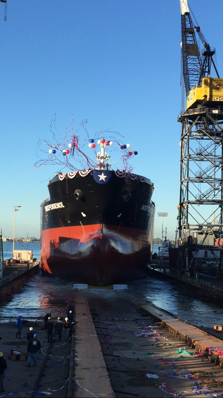 NASSCO Launches ECO Class Tanker Independence