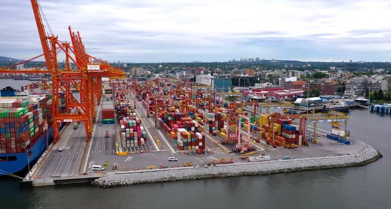 Time-lapse: Centerm Terminal Expansion at Port of Vancouver