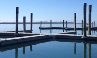 Shea Delivers Precast Floating Docks to Marina