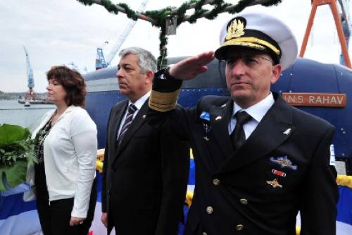 Israeli Submarine Named in German Shipyard
