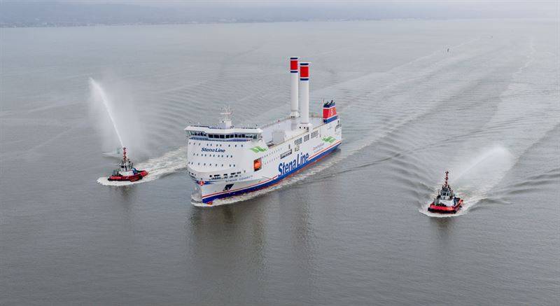 Stena Connecta Freight Vessel Arrives in Belfast Harbour